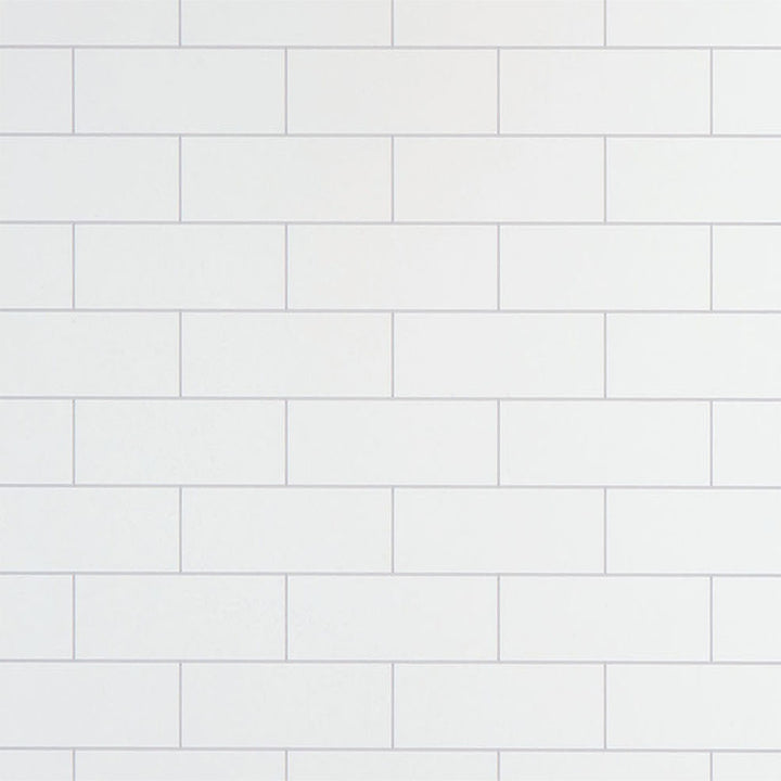 White London Tile Effect PVC Panels - 1m Wide Matt Groutline Cladding ...