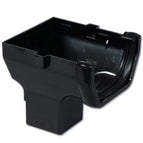 FloPlast Black Square Gutter Stop End Outlet 114mm | Fast UK Delivery ...