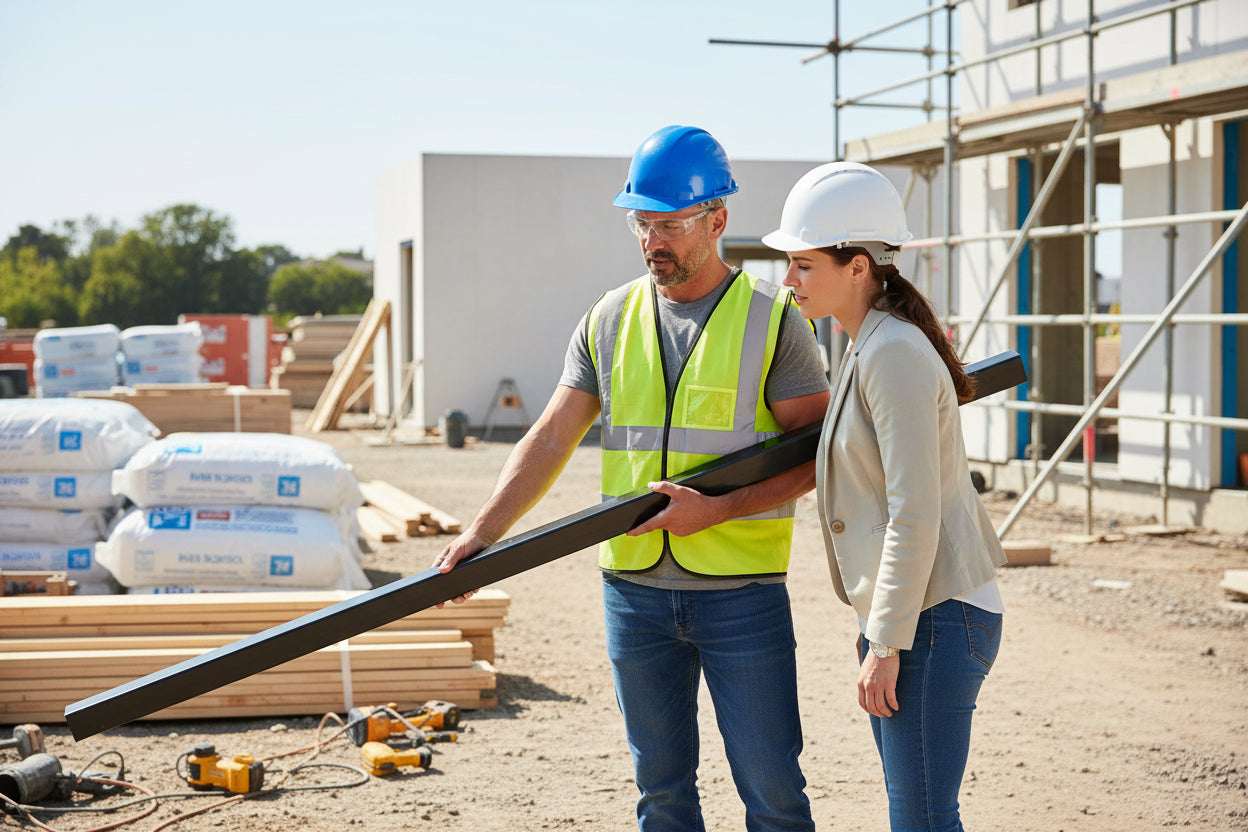 FloPlast Black Square Downpipe | 2.5mt, 4mt & 5.5mt | Fast UK Delivery ...