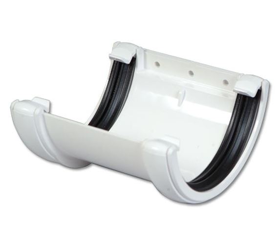 FloPlast 112mm Round Gutter Union Bracket - White | Fast UK Delivery ...