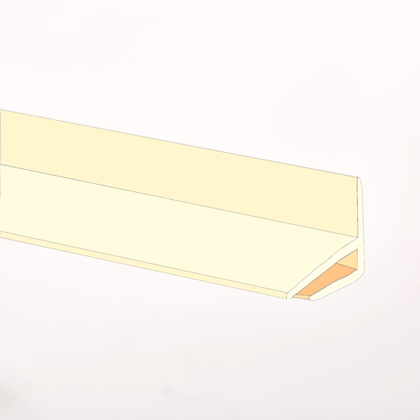 Pastel Cream External Corner Joint for Hygienic Wall Cladding – The ...